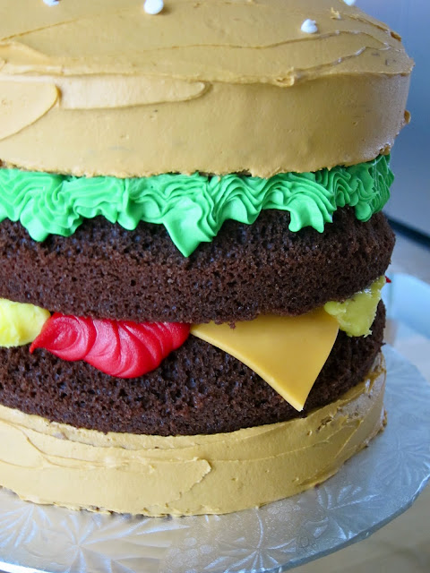 A Mixture of Mediums: Cheeseburger Cake!