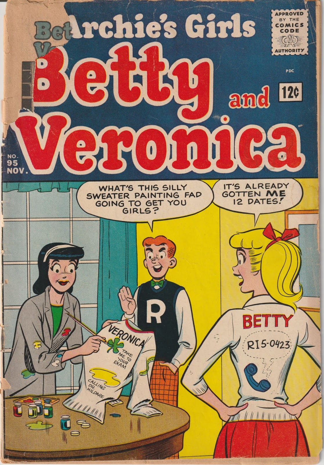 Archie's Girls BETTY and VERONICA #95 - Odd Jobs! - Chuck's Comics ...