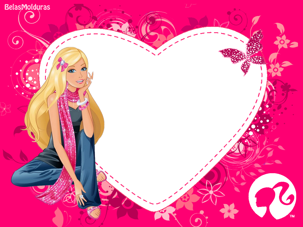 Belas Molduras: Molduras novas da Barbie!
