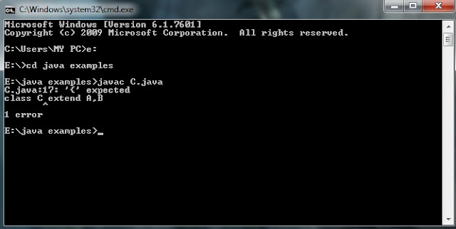 Why multiple inheritance not support in Java ~ TUTORIALTPOINT- Java ...