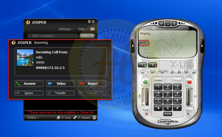 Zoiper lite - pastormu