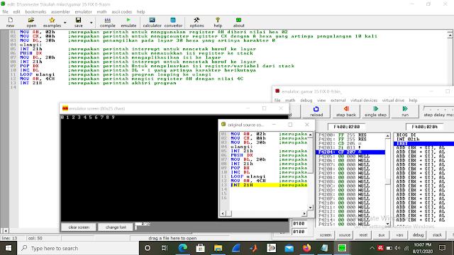 TEKNIK ELEKTRO: Gambar 35 - Program Push dan Pop