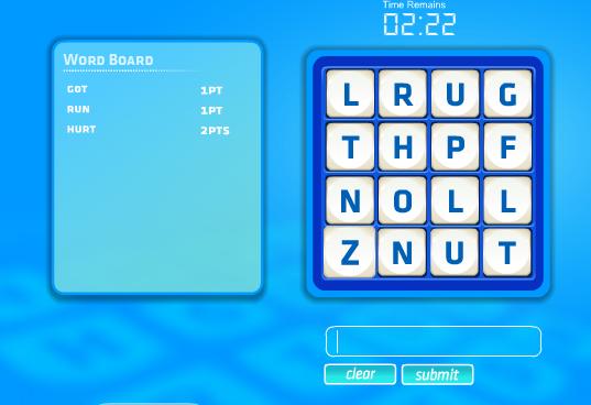 Help Yourself to English: Game: wordshake