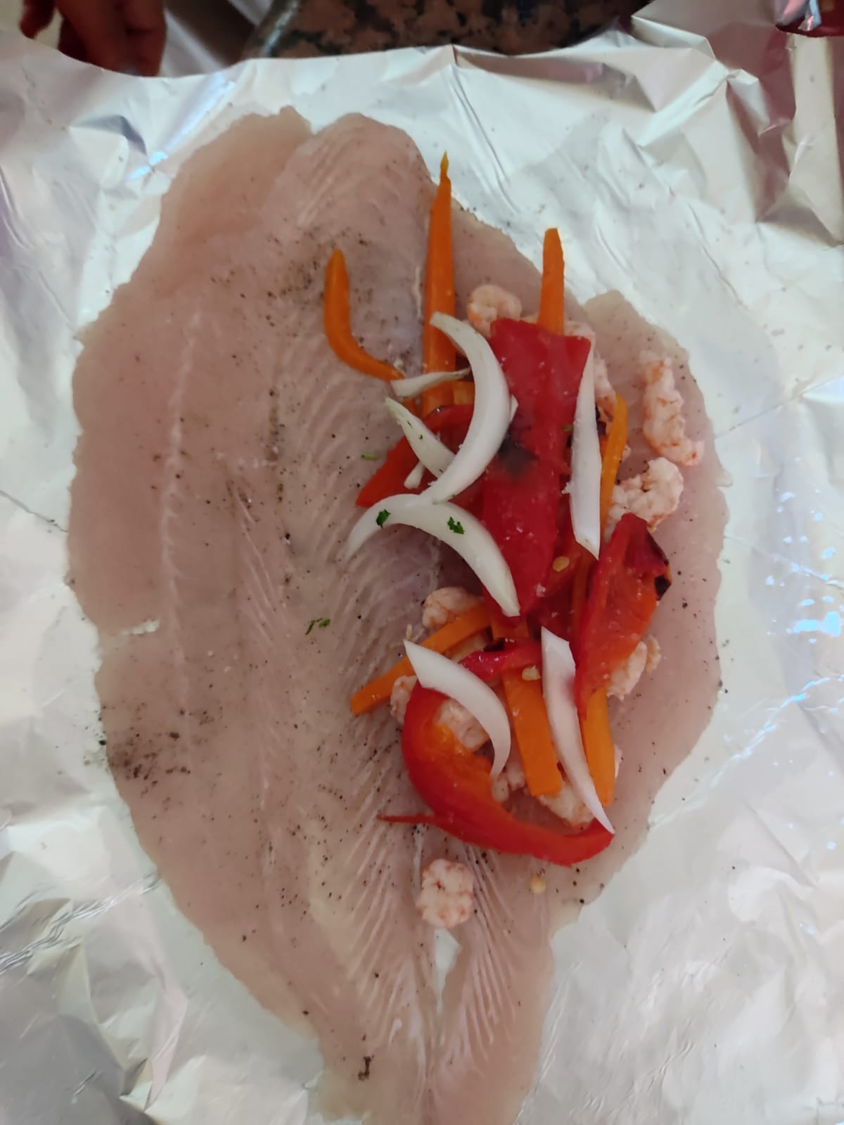 Huachinango en Salsa de Azafran