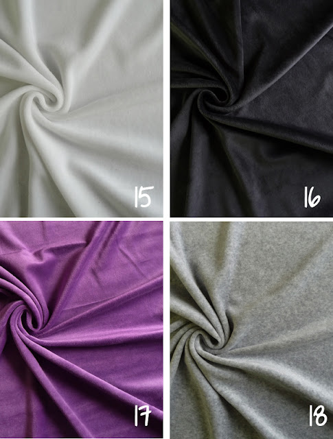 Velvet, Velveteen and Velour