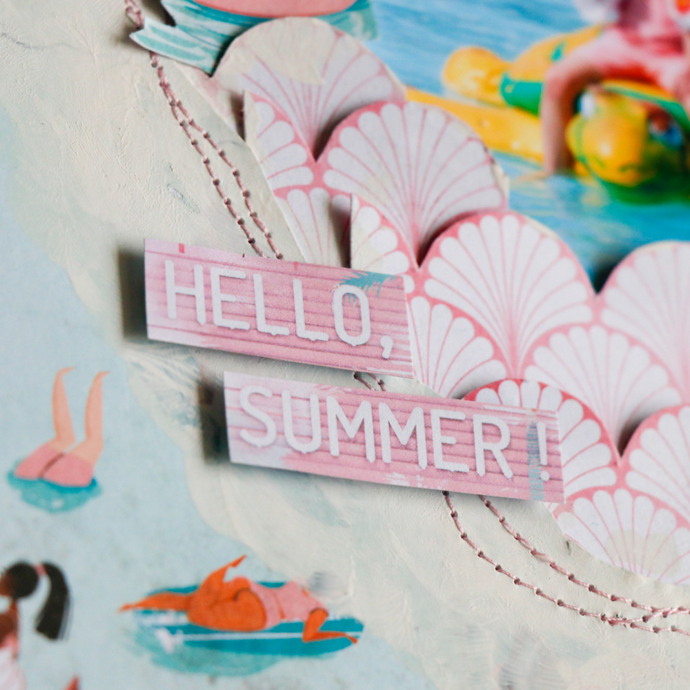 Natsuko's little craft room: HELLO, SUMMER (My Creative Scrapbook DT Work)