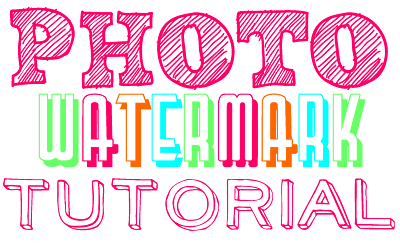 Make Your Own Photo Watermark