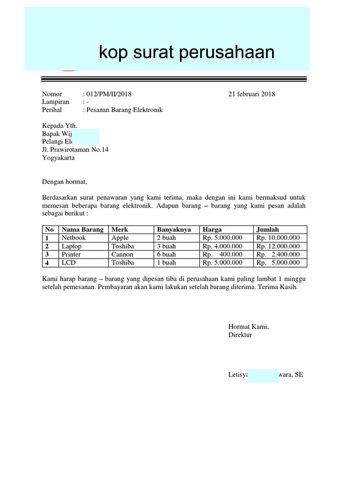 Surat Niaga : Pengertian, Fungsi, Syarat dan Contoh Surat Niaga