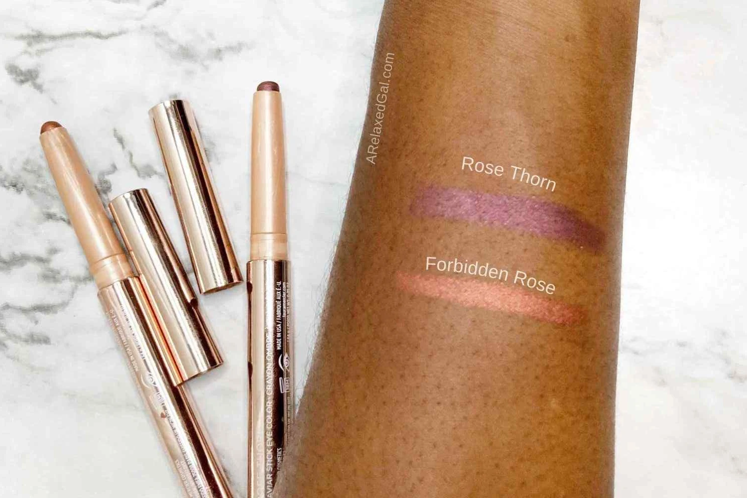 Laura Mercier RoseGlow Caviar Stick Eye Color Review — A Relaxed Gal