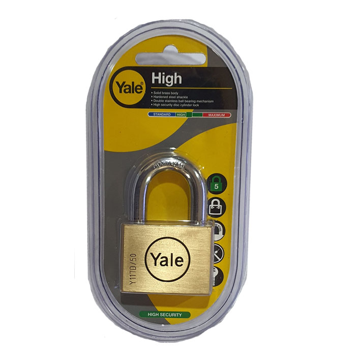 Yale Y117D-50-127-1 Padlock Range Reversible Disc 50mm Gembok - Puserba ...