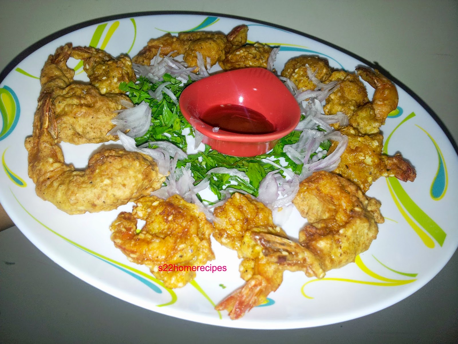Prawn Pakoda(Prawn Fritters)