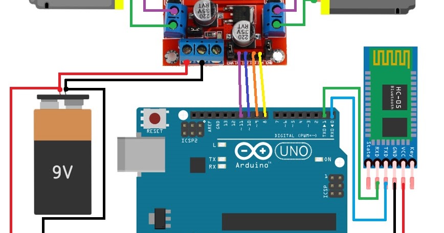 Experiments with Arduino: Smartphone controlled Arduino Robot Car :[DIY]