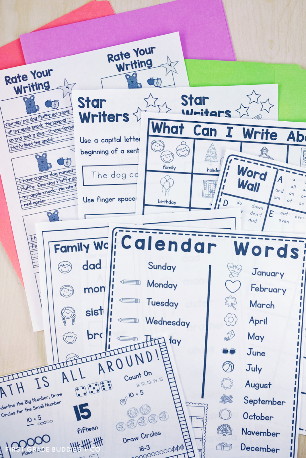 Handy Helper Folder | A Writing Workshop Tool | First Grade Buddies