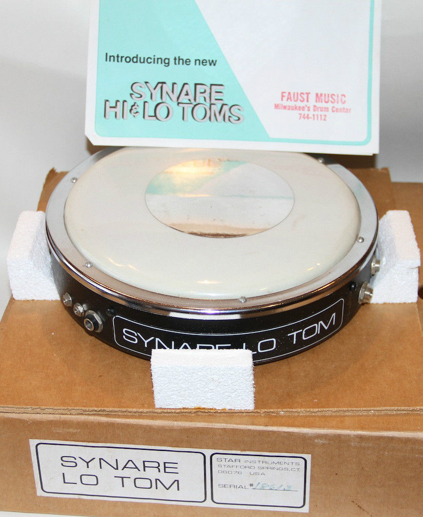 MATRIXSYNTH: Vintage Synare Electronic Lo Tom Synthesizer 8" Drum Head ...