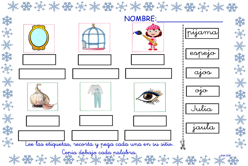 Educación infantil 4 años: El cole en casa: Letrilandia J