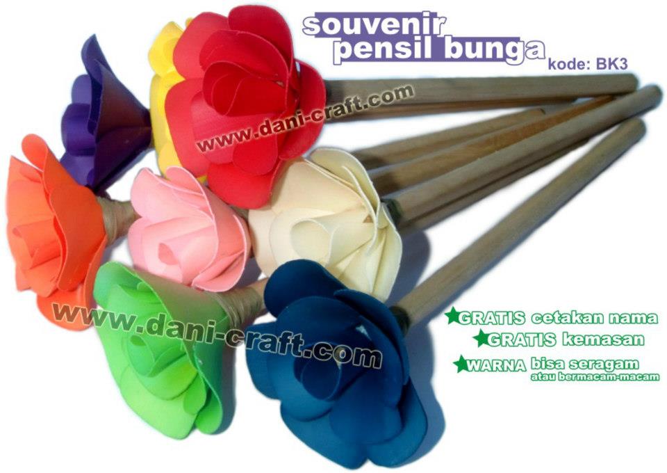 Pensil Bunga Souvenir