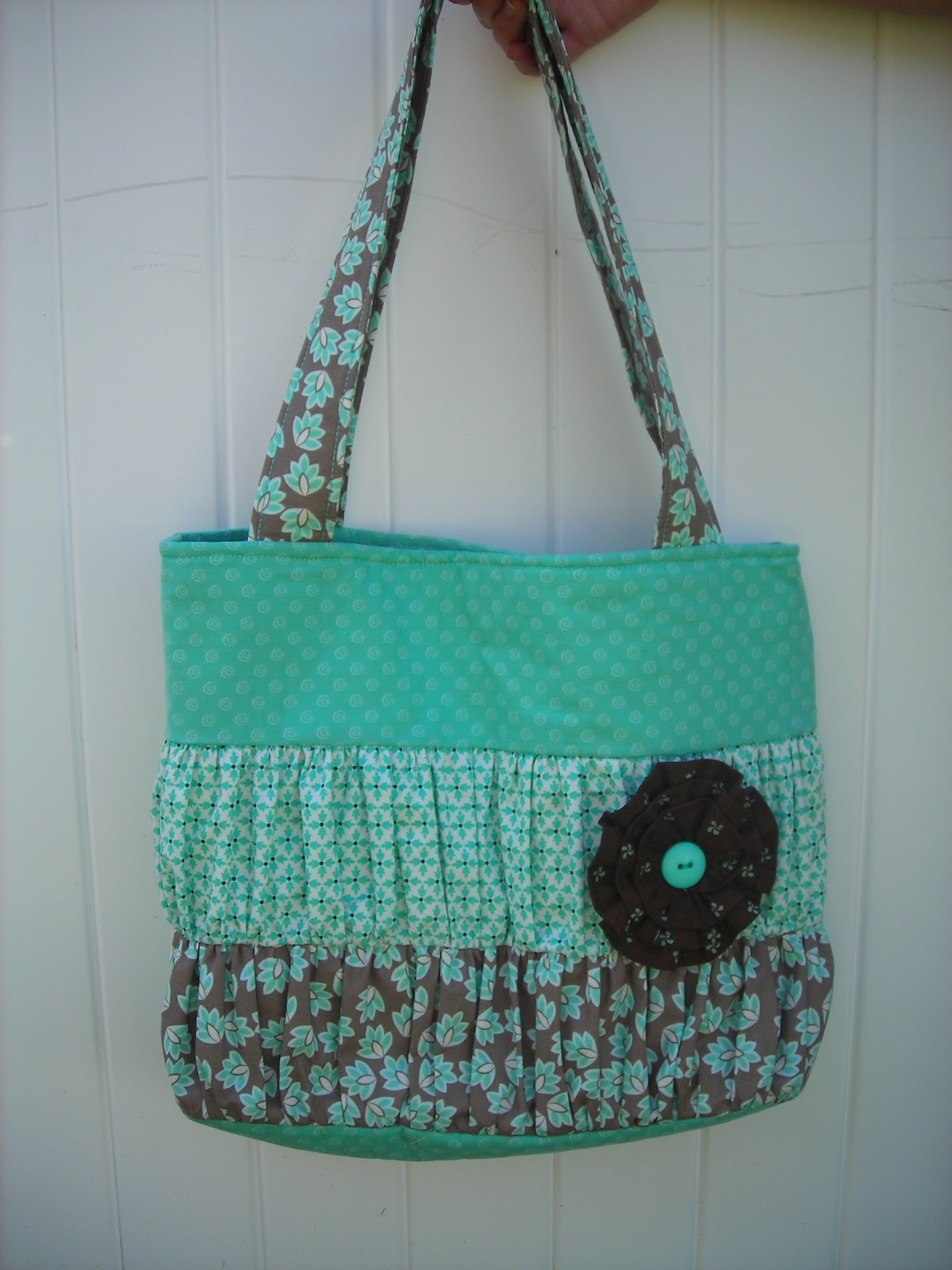 Oh Sew Cute by Becky: yellow and turquoise purses