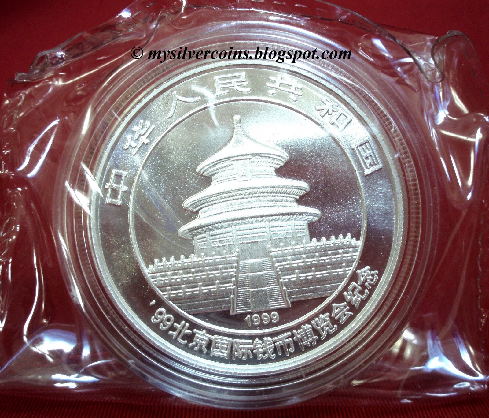 Silver Coins Collection: 1999 Panda - Beijing Coin Expo