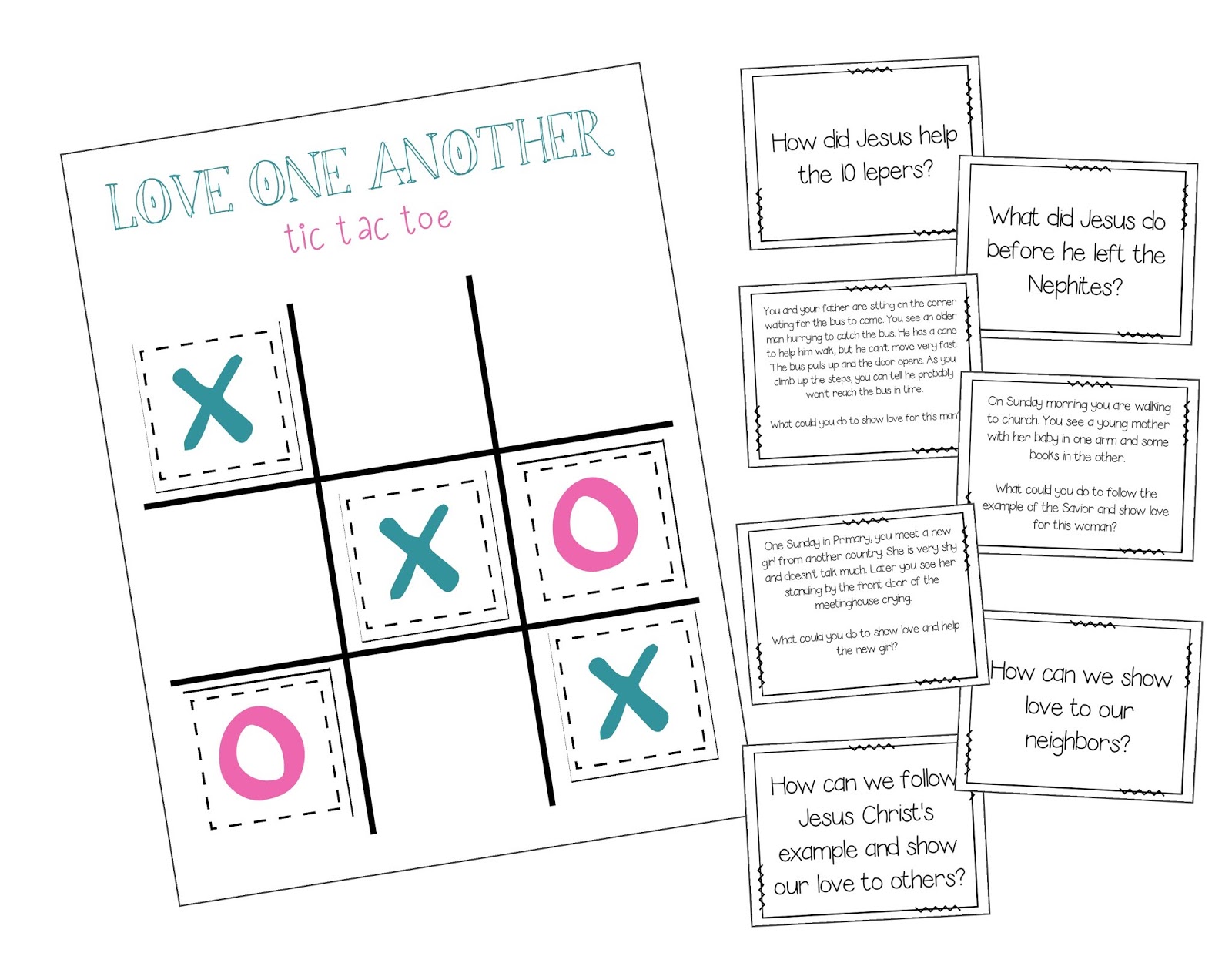 The Cozy Red Cottage: Love One Another Lesson Helps (Lesson 32, Primary ...