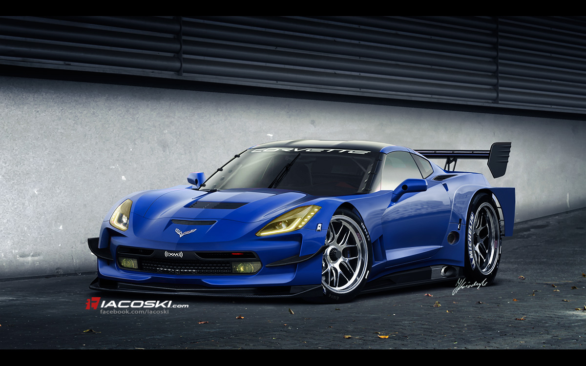 2014 Corvette C7 Super GT Illustrated by Iacoski : ebeasts.com