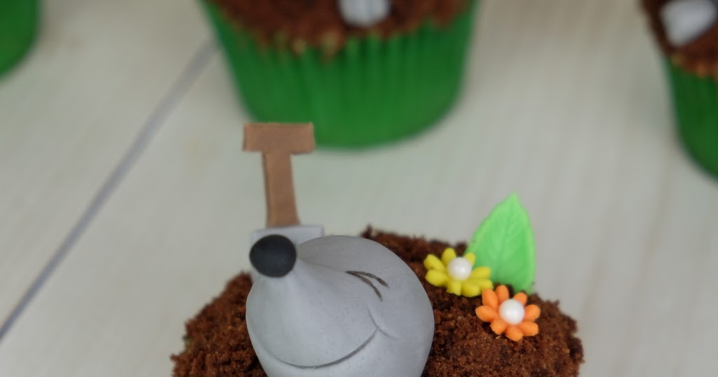 Backorphine: Maulwurf Cupcakes / Mole Cupcakes