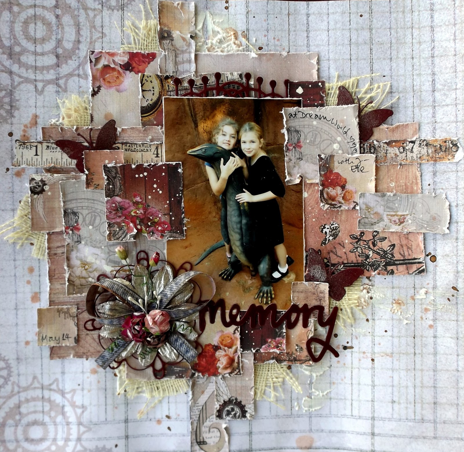 Colourblast!: Memories - a multi-layered, vintage layout