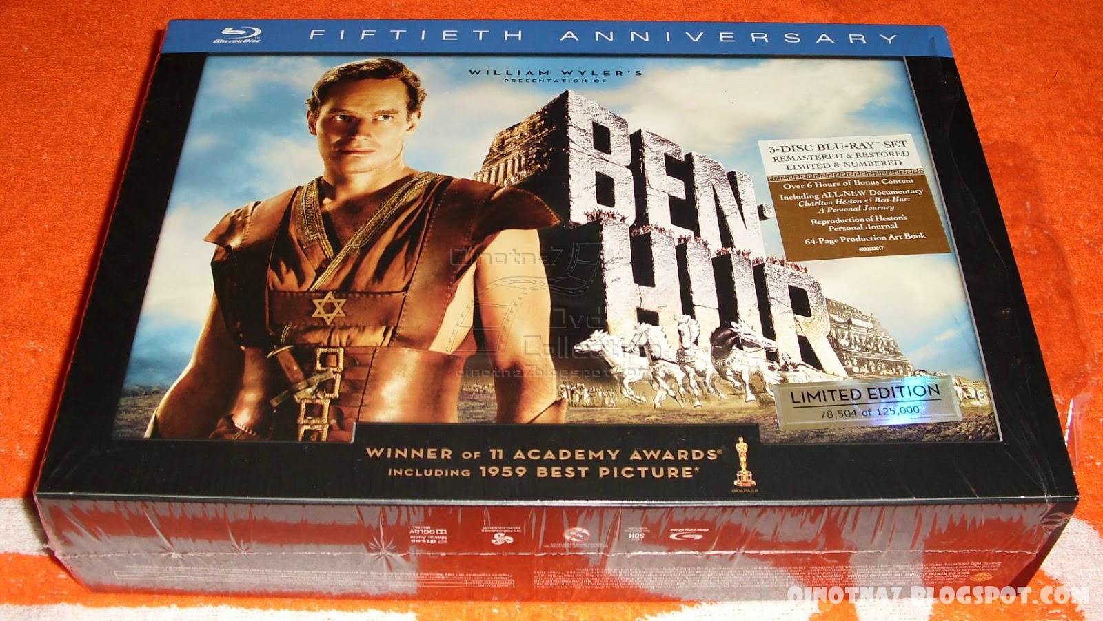 Oinotna7's dvd collection: Ben-Hur - 50th Anniversary Ultimate ...
