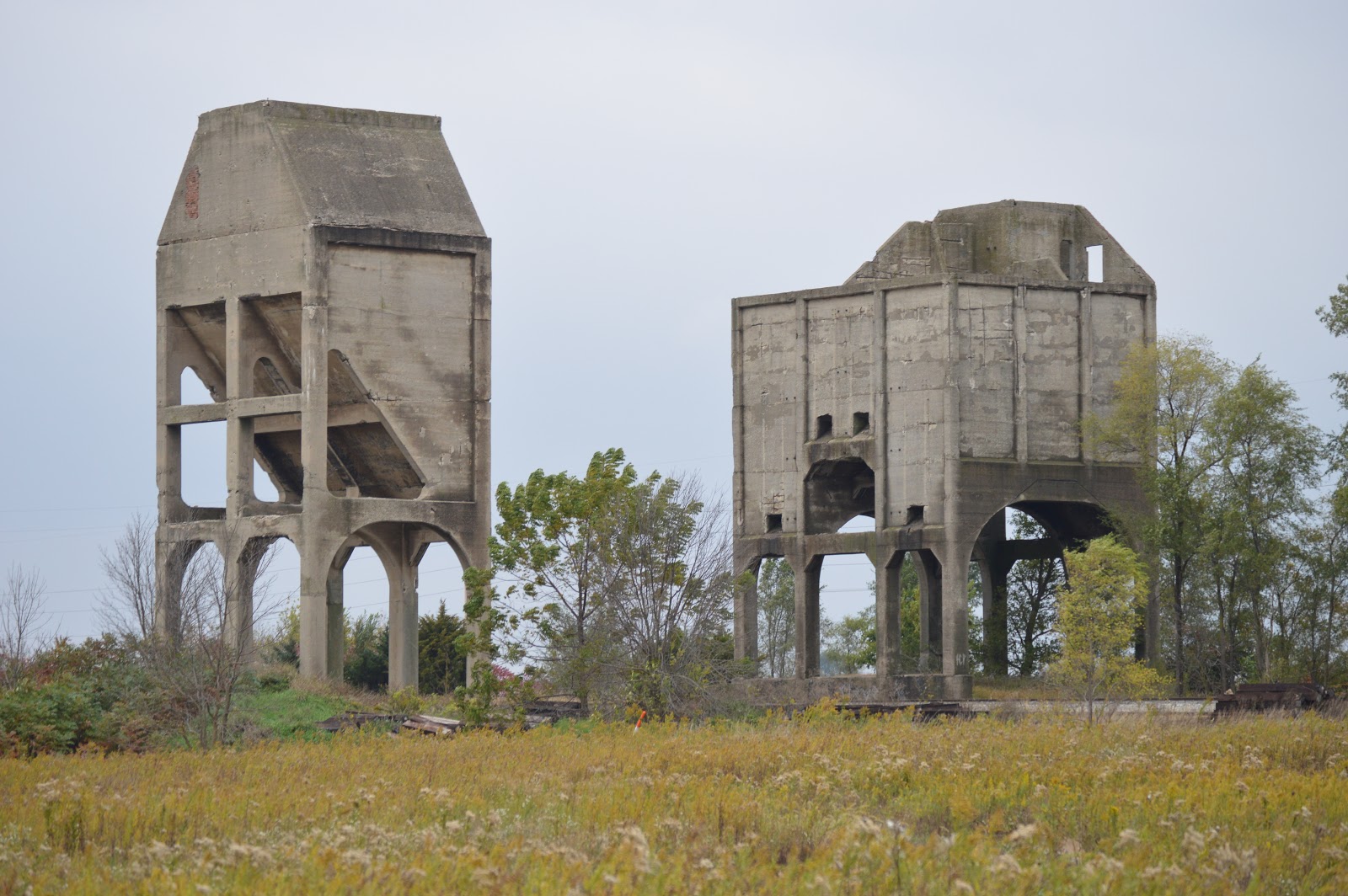 Industrial History: Steam Locomotive Servicing Towers: Coal, Water and Sand