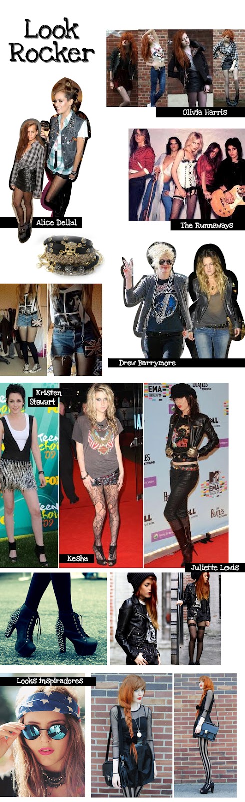 Please, make me up!: Spikes e look rocker!