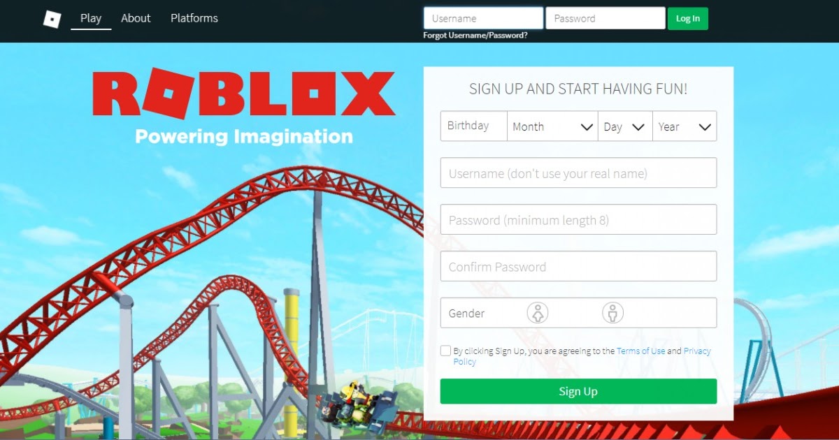 Inicio Roblox
