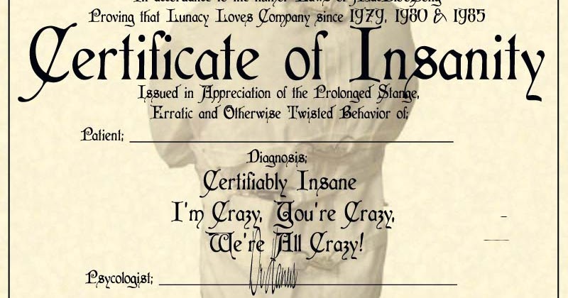 Insanity Certified Logo