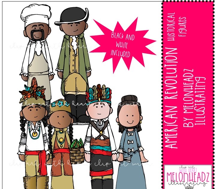 American Revolution clip art - Historical Figures - Mini