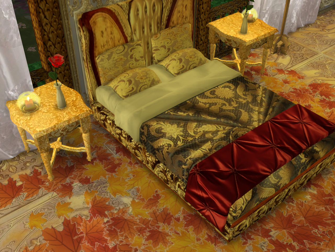 Anna Quinn Stories: Golden World, 3rd Set Of Beds For SIMS 4