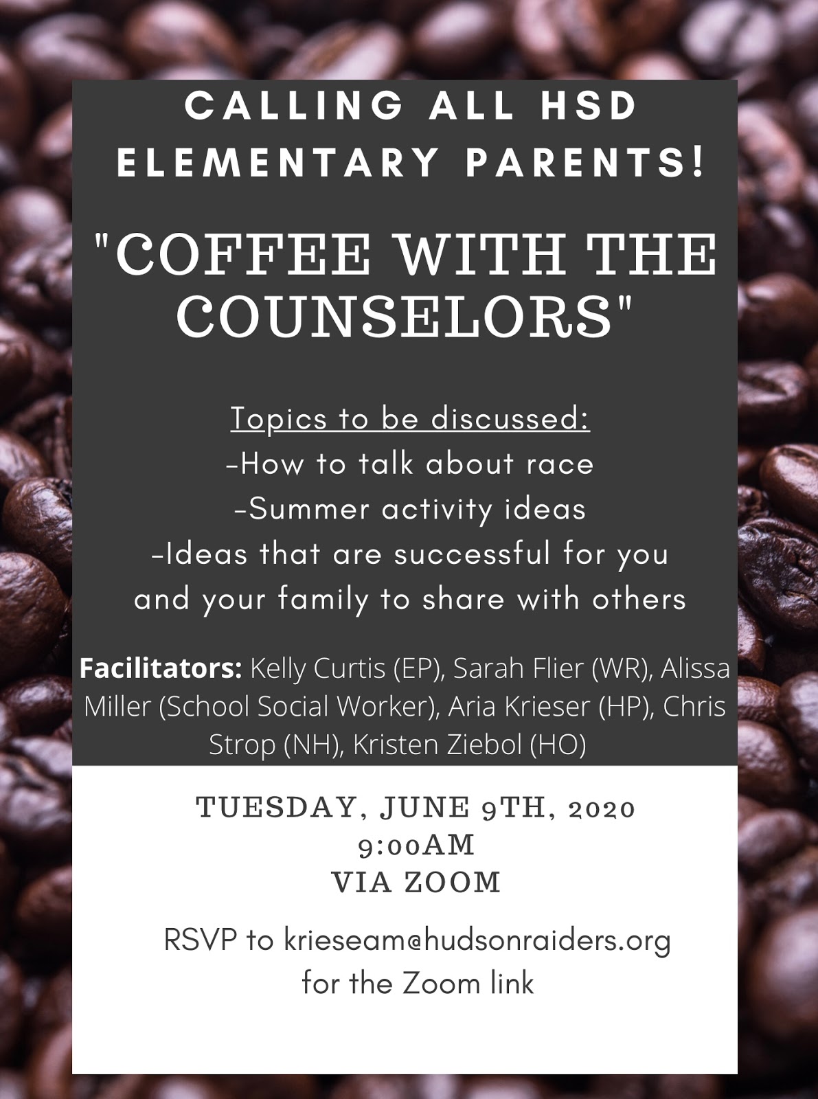 Coffee with the Counselors!