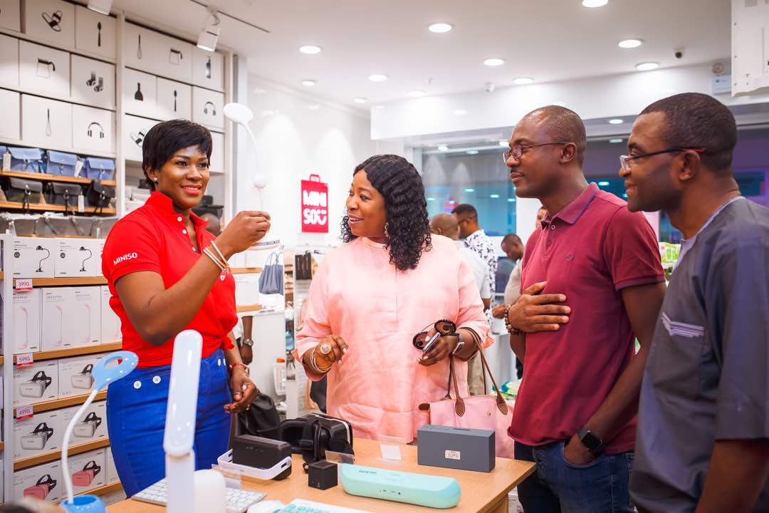 Stephanie Linus Storms Apo Mall Abuja For Miniso Store Opening ...