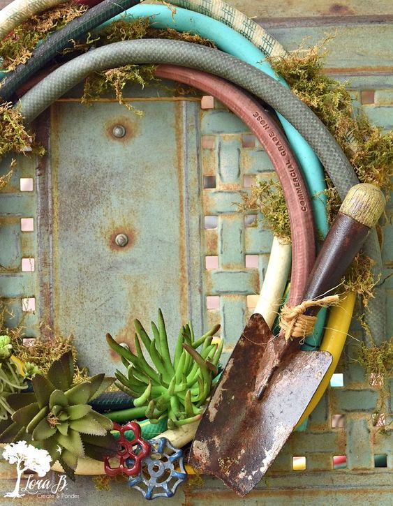 The Garden Gate: Repurposing Old Garden Hoses