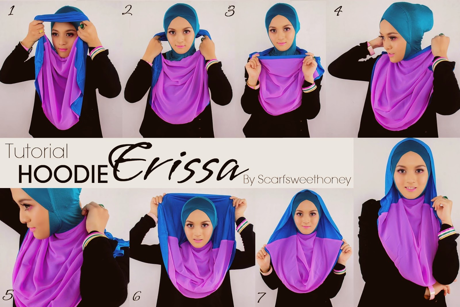 Cara Memakai Hijab Hoodie Instant yang Simpel