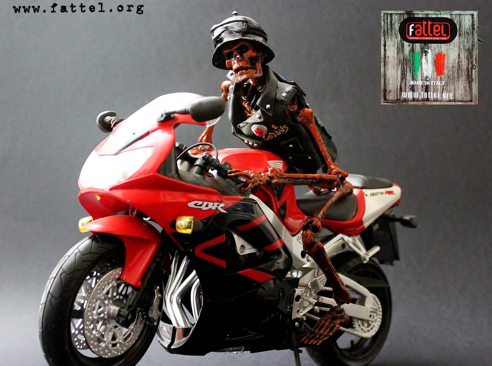 Action figure skeleton by Fattel: the skeleton of the Lozaus1 street thug