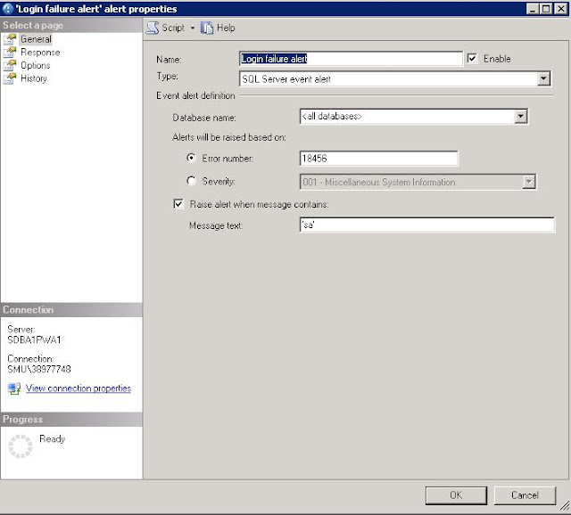 Lane's Tech Blog: Configuring a SQL Server Email Alert for SA Login ...