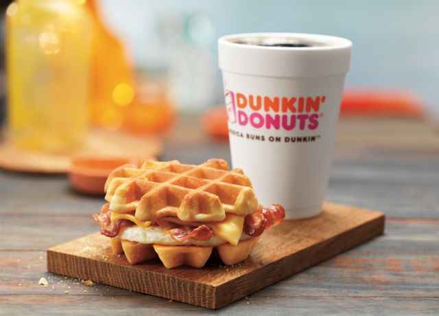 Dunkin' Donuts Unveils New Belgian Waffle Breakfast Sandwich