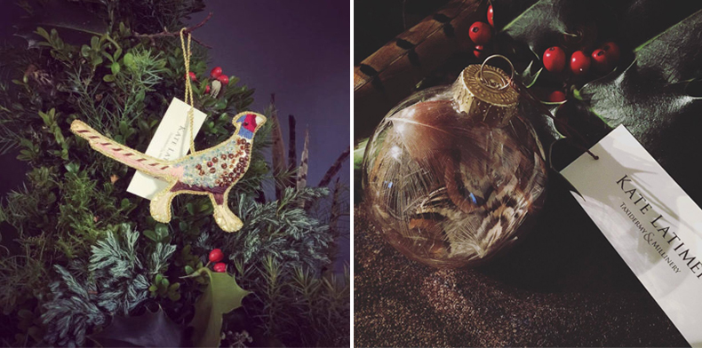 Kate Latimer: Taxidermy Fascinator & Gamebird pin - Charlotte in England