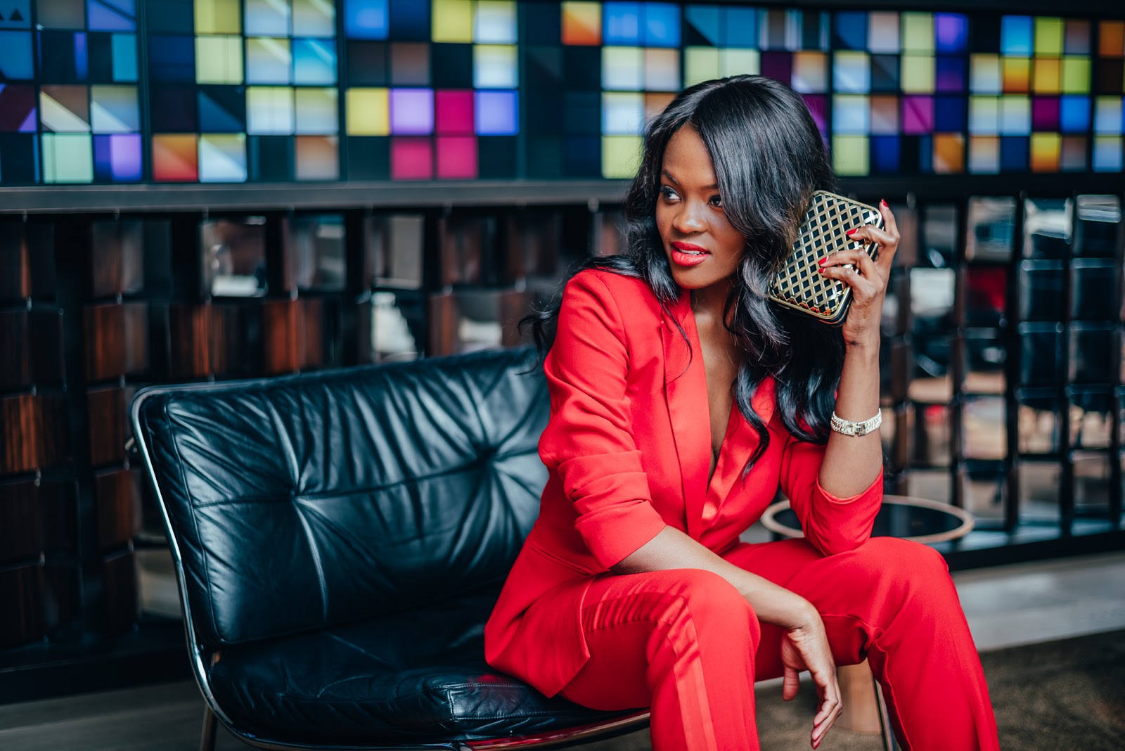 Red Power Suit for the New Year - Cranberry Tantrums