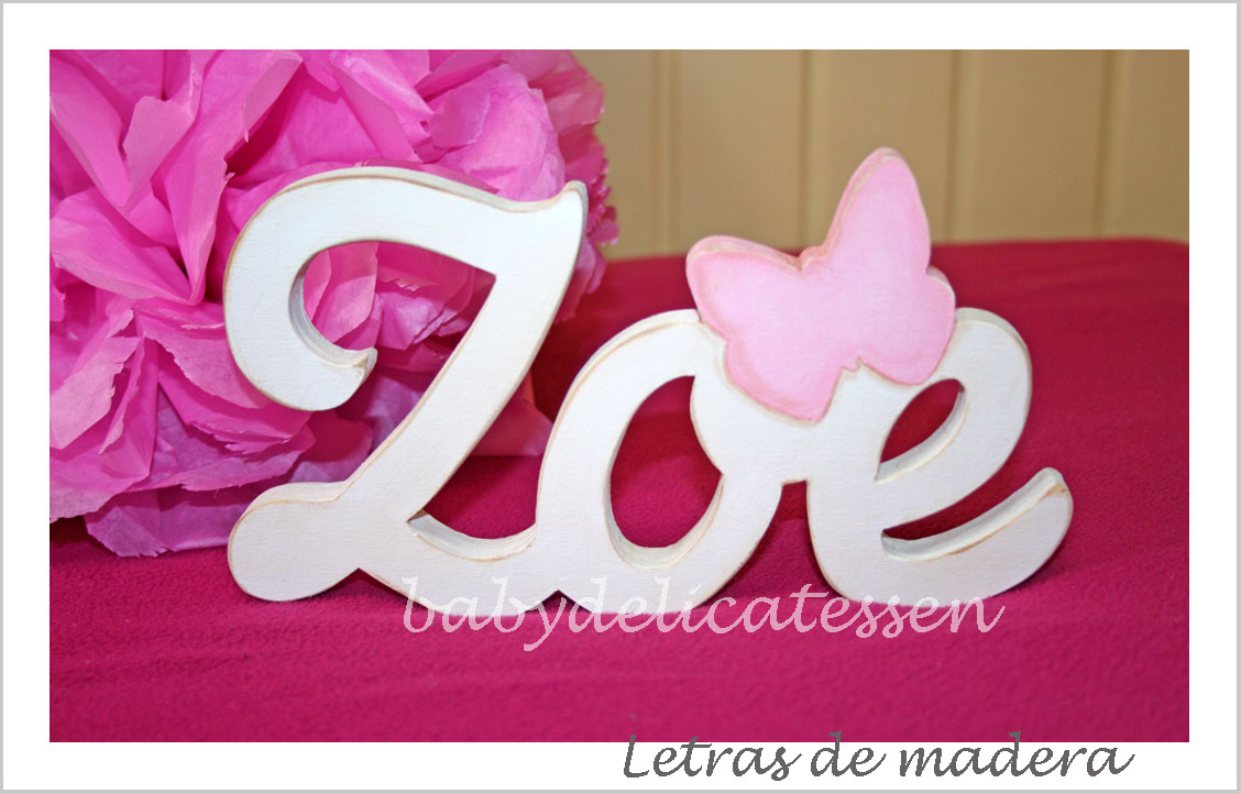 BABY DELICATESSEN LETRAS DE MADERA: NOMBRES PARA ZOE Y MAR