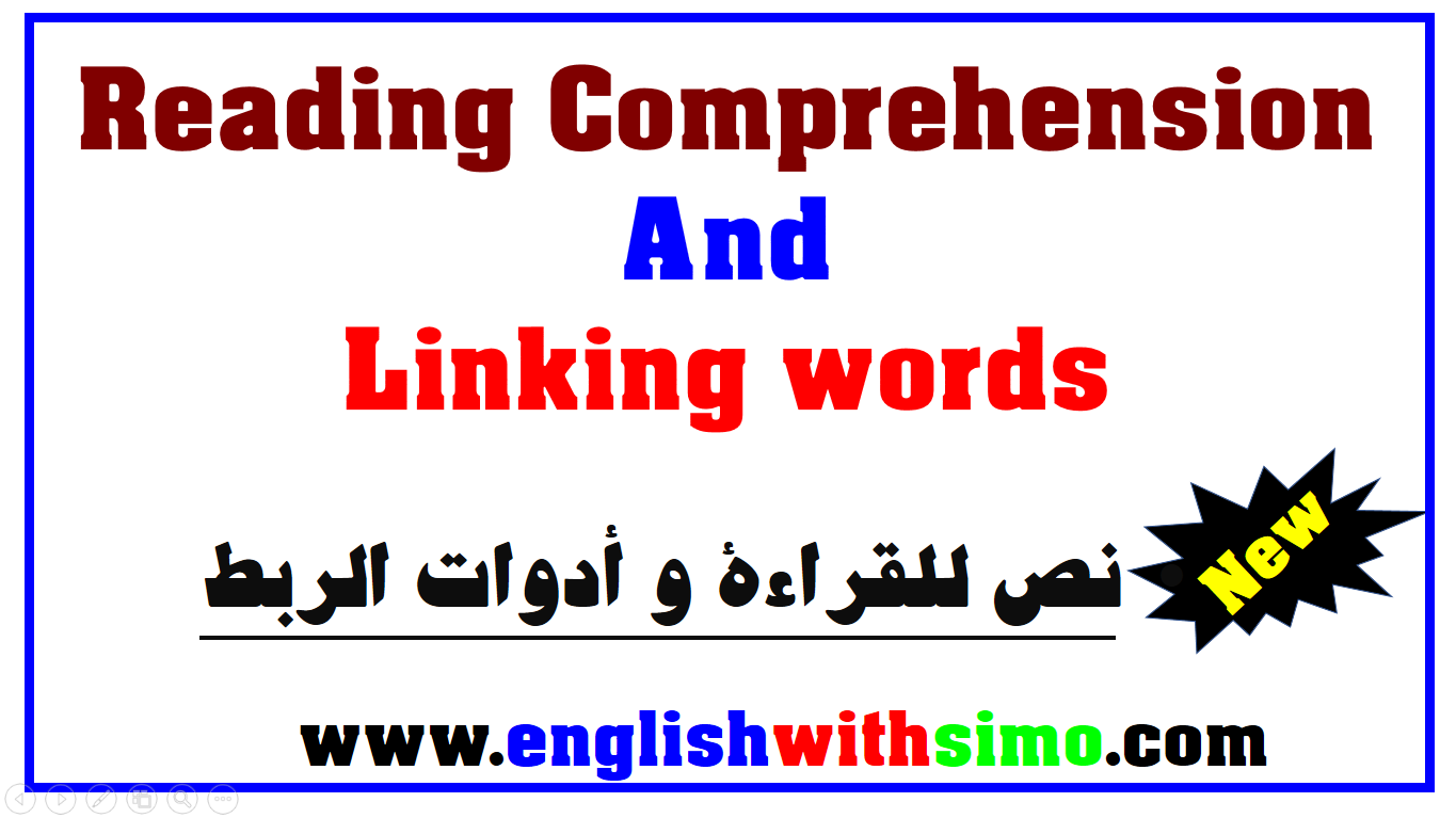 Linking Words and Reading Comprehension text on mobile phones - English ...