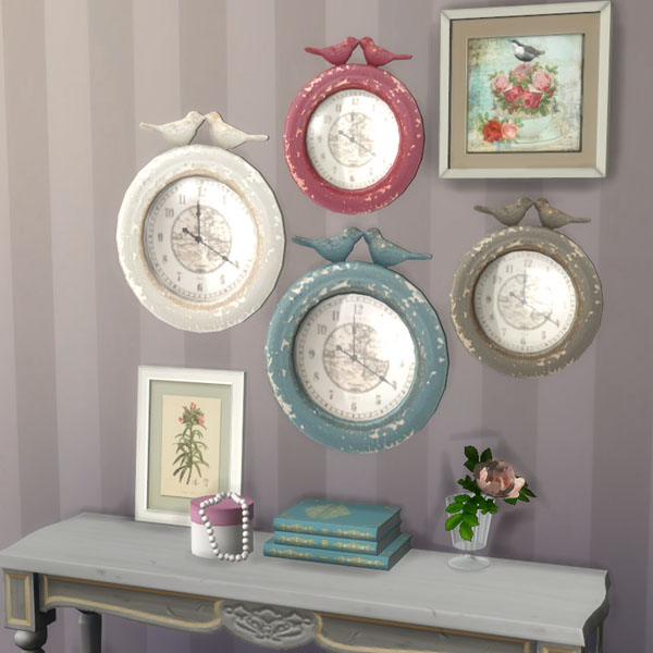 Corporation "SimsStroy": The Sims 4. Provence style wall clock.