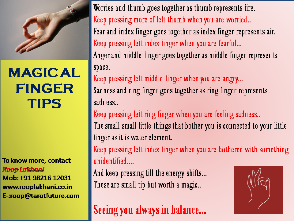 MAGICAL FINGER TIPS - Five Fingers and Five Elements | Roop Lakhani (O)