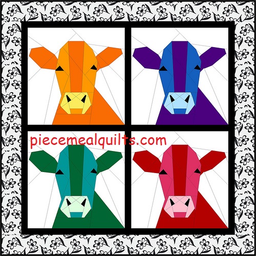 Quilting in Amsterdam: Happy 2016 with a lot of mad Xmas cows!