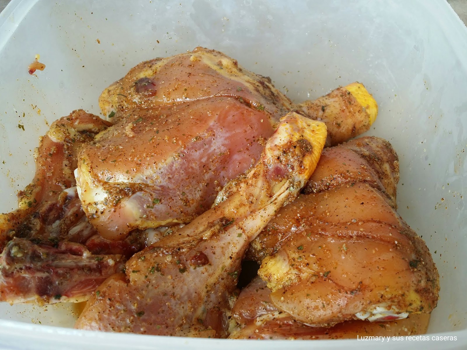 Luzmary y sus recetas caseras: MUSLOS DE POLLO DE CORRAL CON PAPAS AL HORNO
