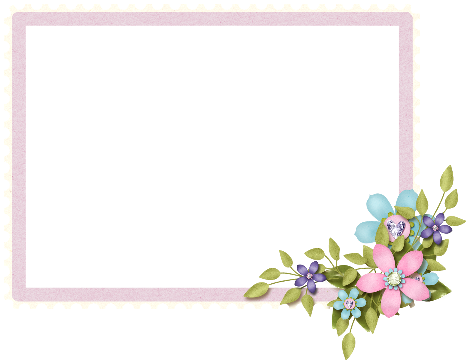 With Real Flowers: Free Printable Frames, Borders and Labels. | Oh My ...