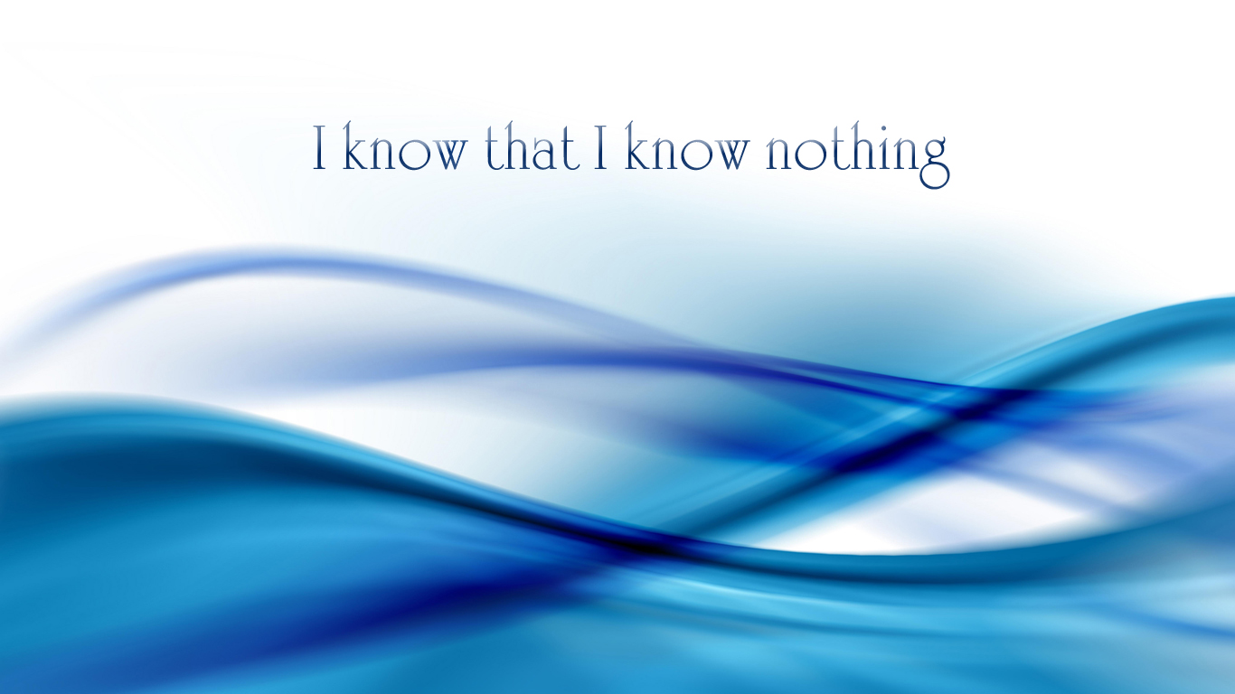 I know that I know nothing | Socrates: HD wallpapers for PC
